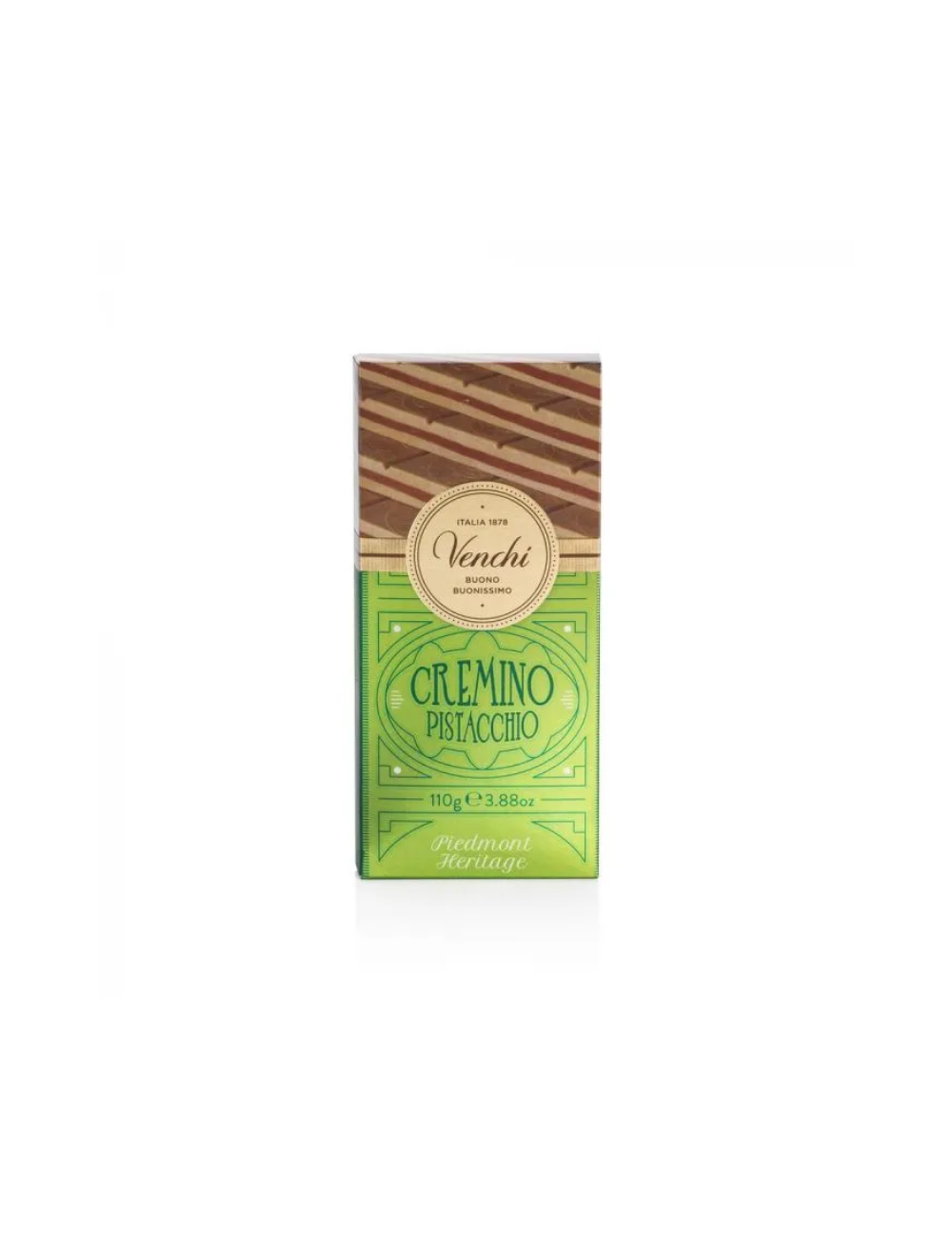 Cremino tableta de ciocolata cu lapte (25%) si alba (50%) cu pasta de ...